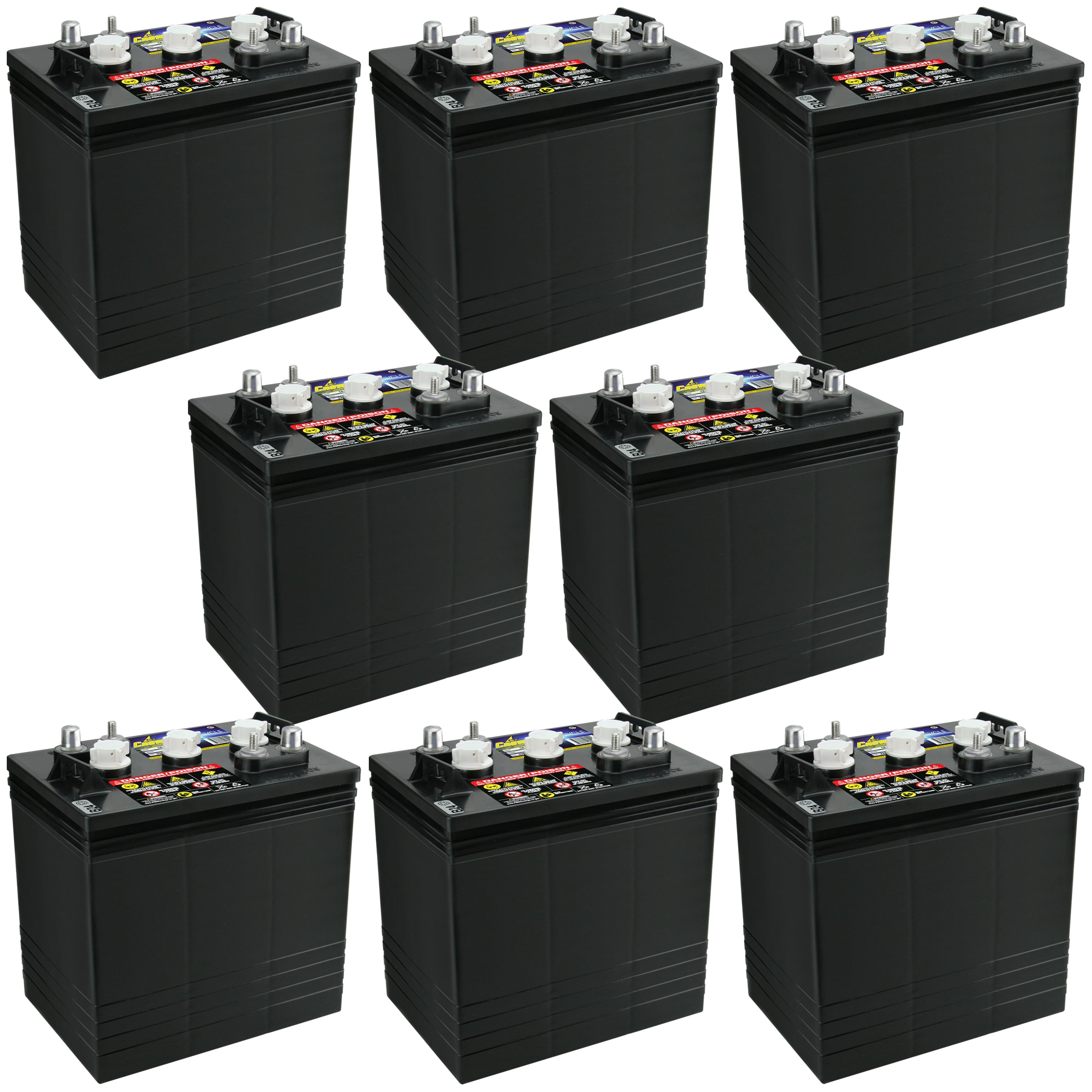 Crown CR-220 Group GC2 6V 220 AH Battery X8 - Walmart.com
