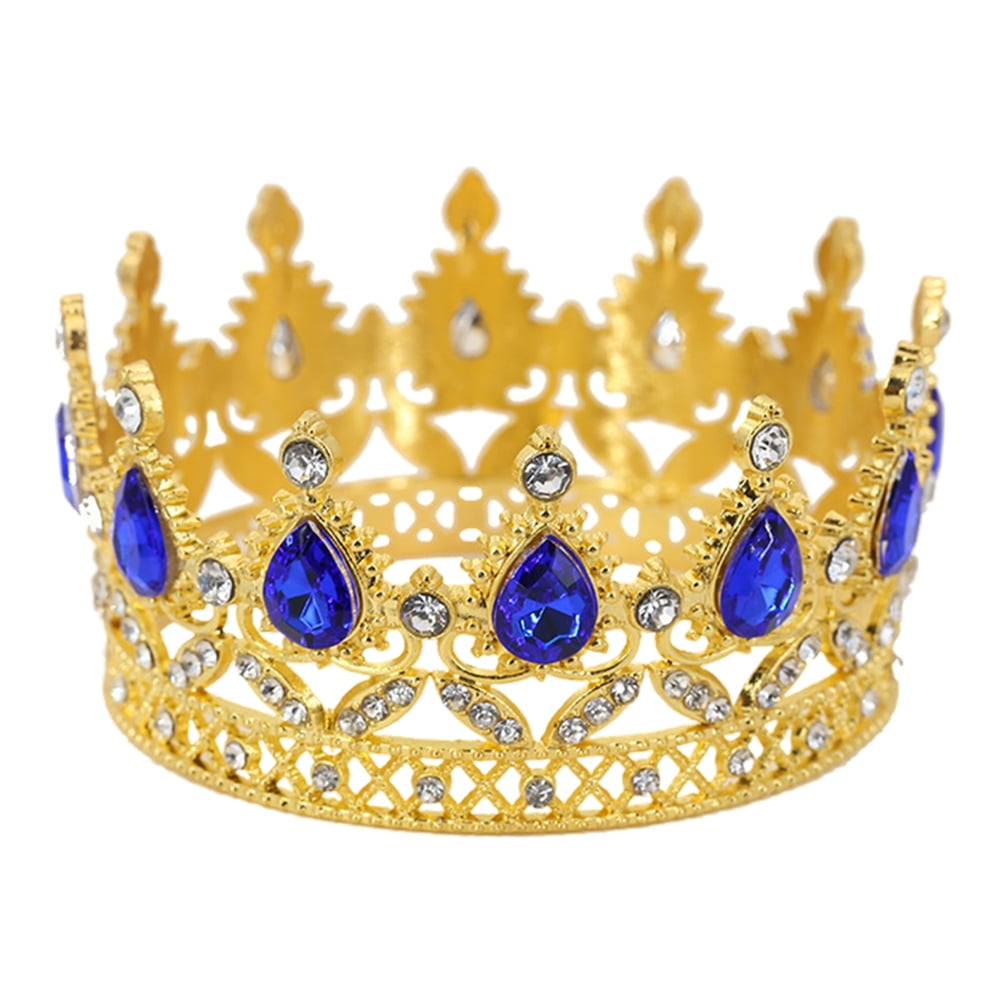 Crown Cake Topper Alloy Crown Cake Topper Sparkle Rhinestones Crown ...