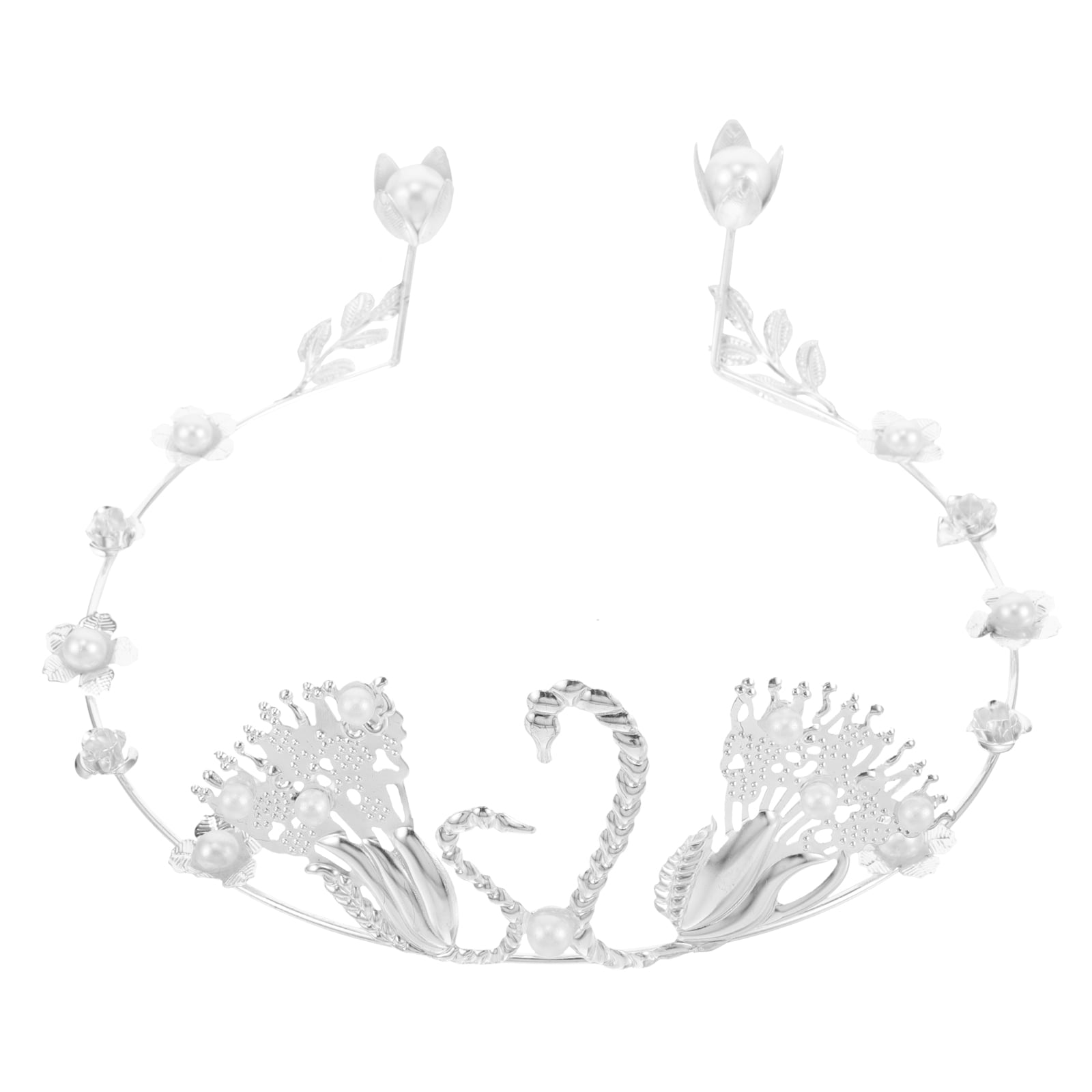 Crown Cake Topper Mini Crown Flower Arrangements Bouquet Pearl Vintage ...