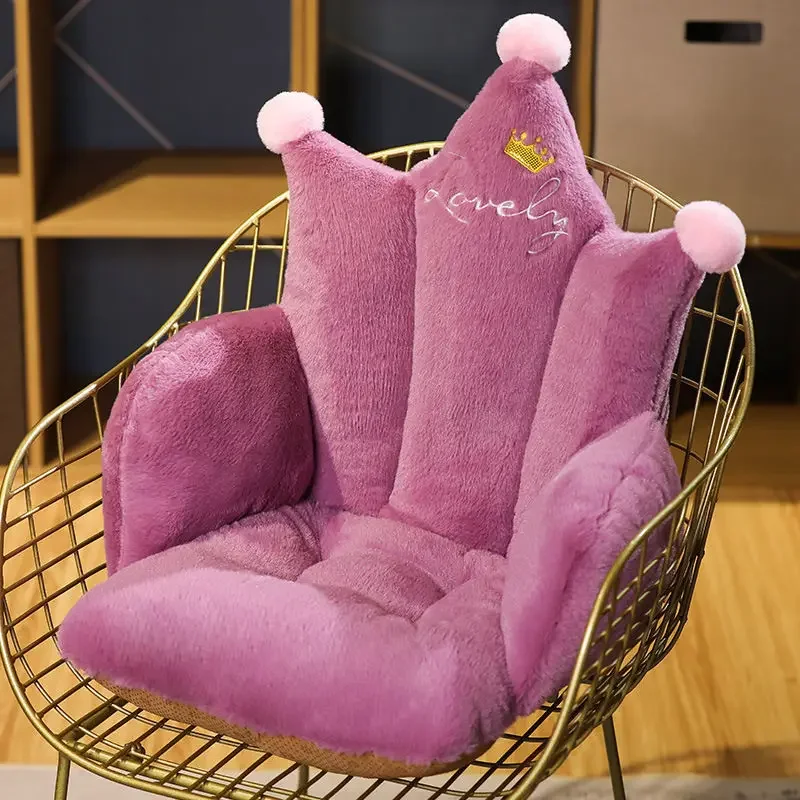 Crown Chair Cushion Plush Home One Pieces Office Cushions Crowns Cute ...
