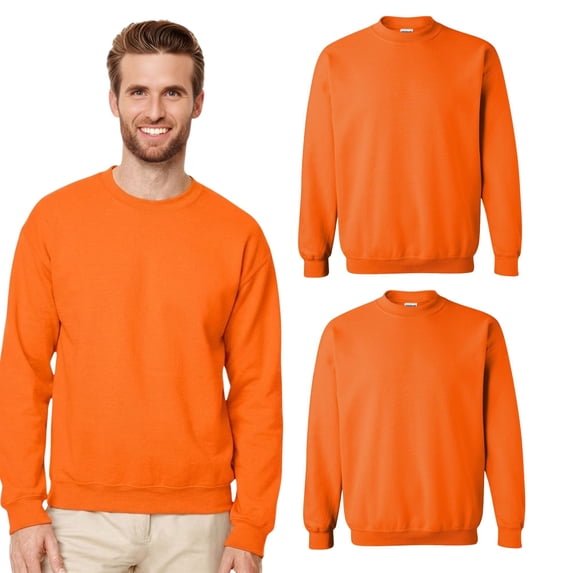 Crown Craze® High Visibility Sweatshirt Crewneck Hi Vis Safety Plain ...