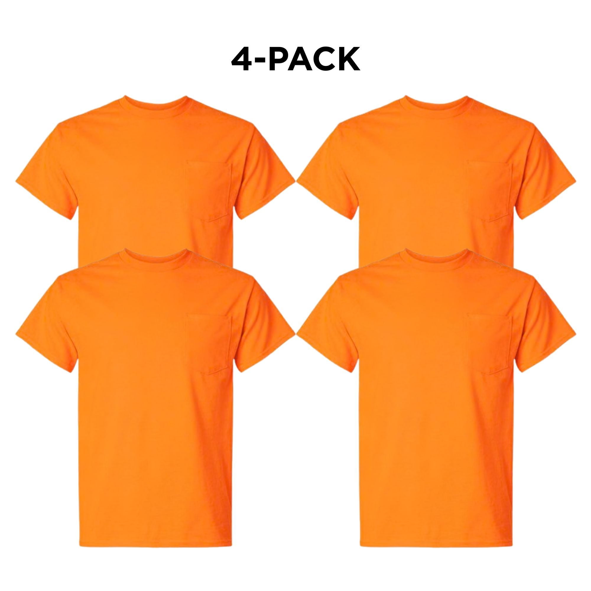 Crown Craze® Men’s High Visibility Safety Pocket T Shirt, Hi Vis ...