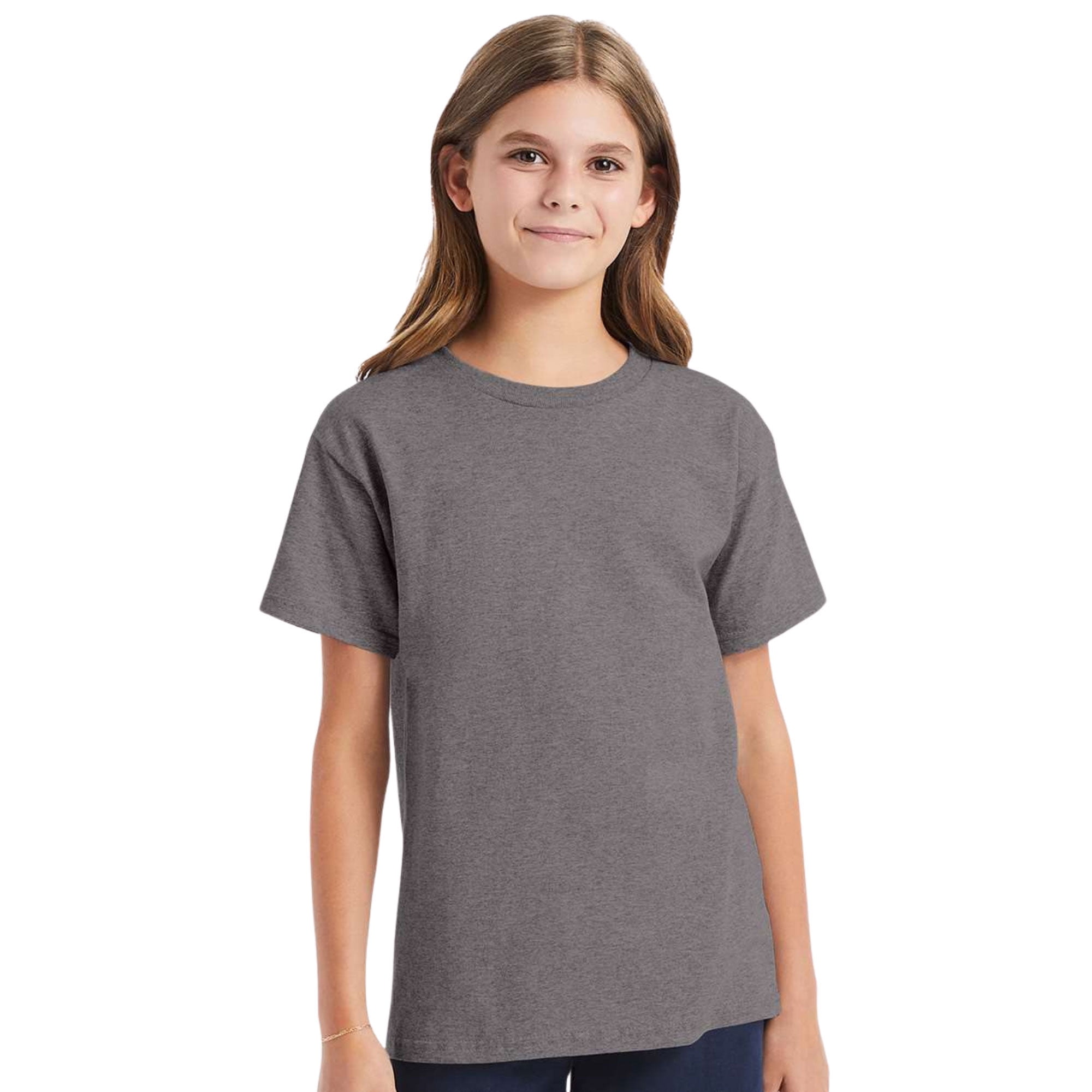 Crown Craze® Youth Essential-T Short Sleeve T-Shirt, 100% Cotton ...