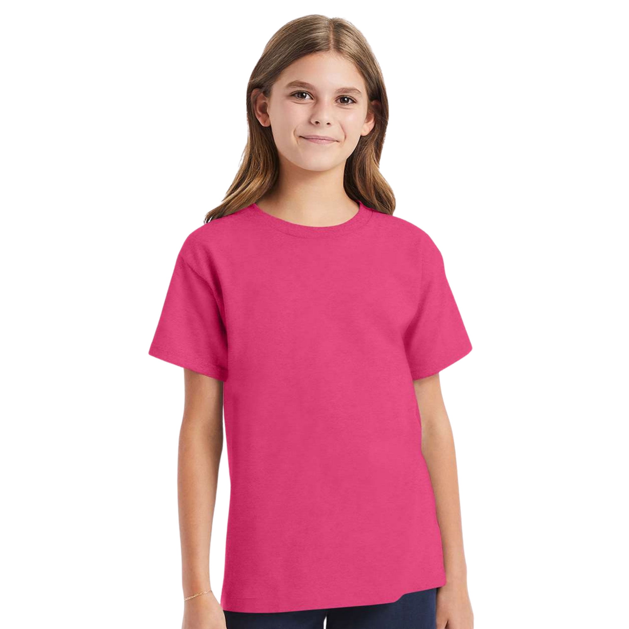 Crown Craze® Youth Essential-T Short Sleeve T-Shirt, 100% Cotton ...