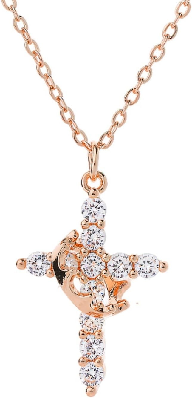 Crown Cross Necklace for Women-Exquisite Christian Necklace-cross ...