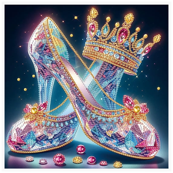 Crown Crystal Shoes Diamond Art Painting Kit - Walmart.com