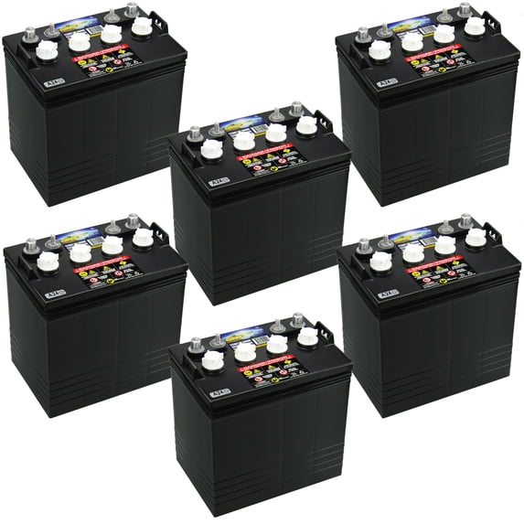 Crown CR-165 8V Deep-Cycle Flooded Battery for Rigid Golf Cart ...