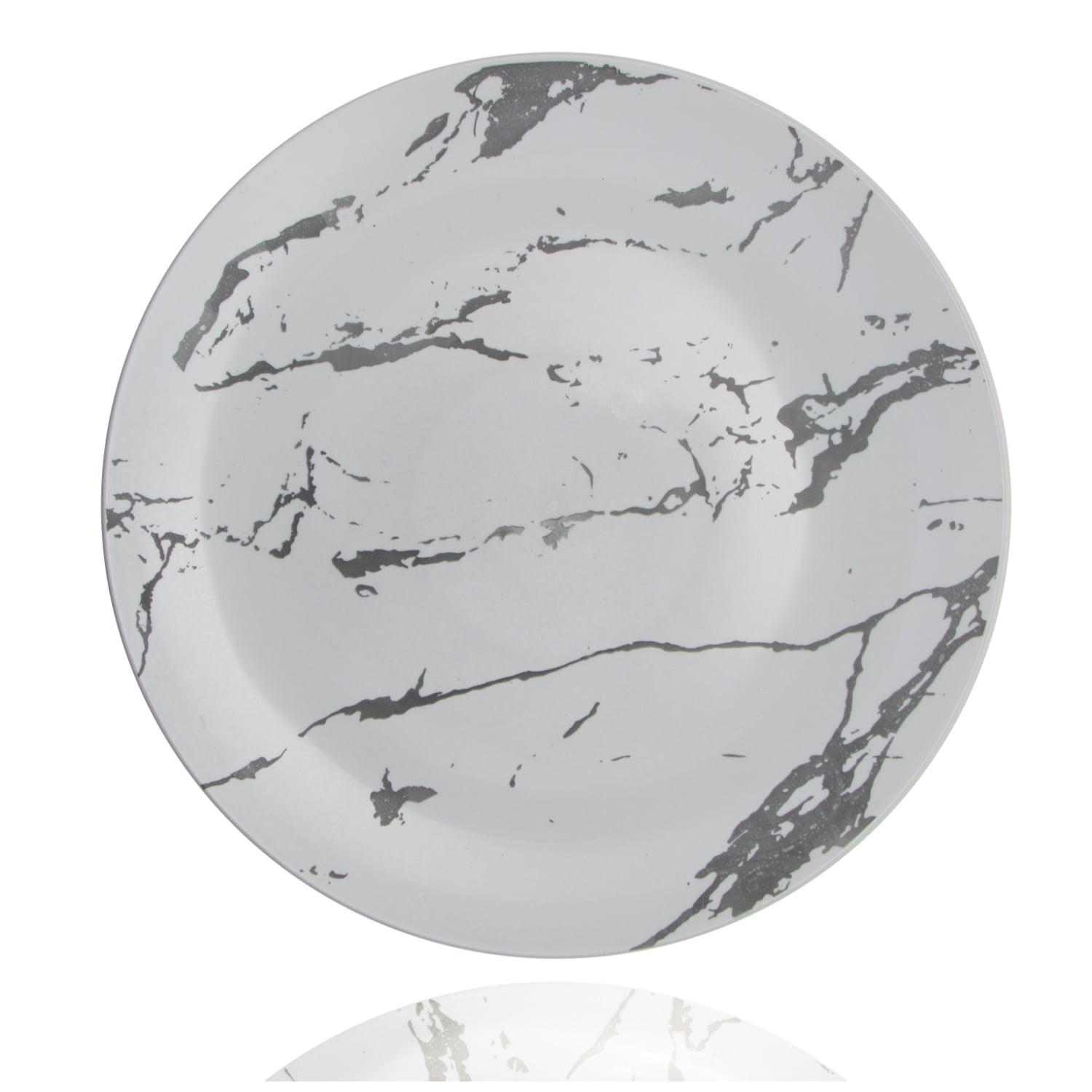 Crown Display 40 Premium Disposable Plastic 10.25” Dinner Plates ...