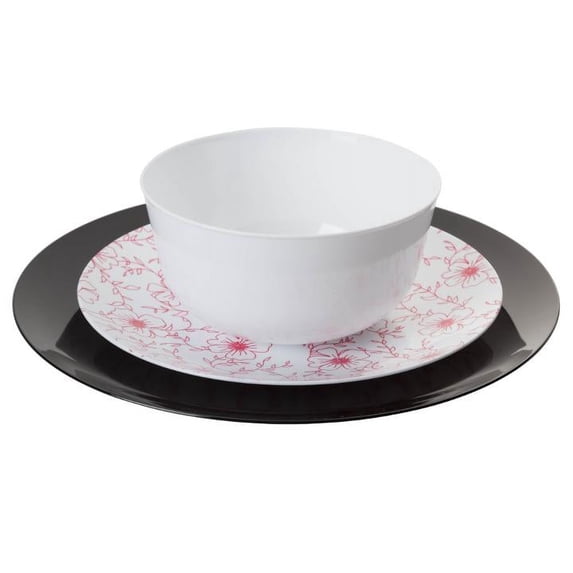 Crown Display™ 60 Pack Combo Premium Disposable Plastic Dinner Set ...