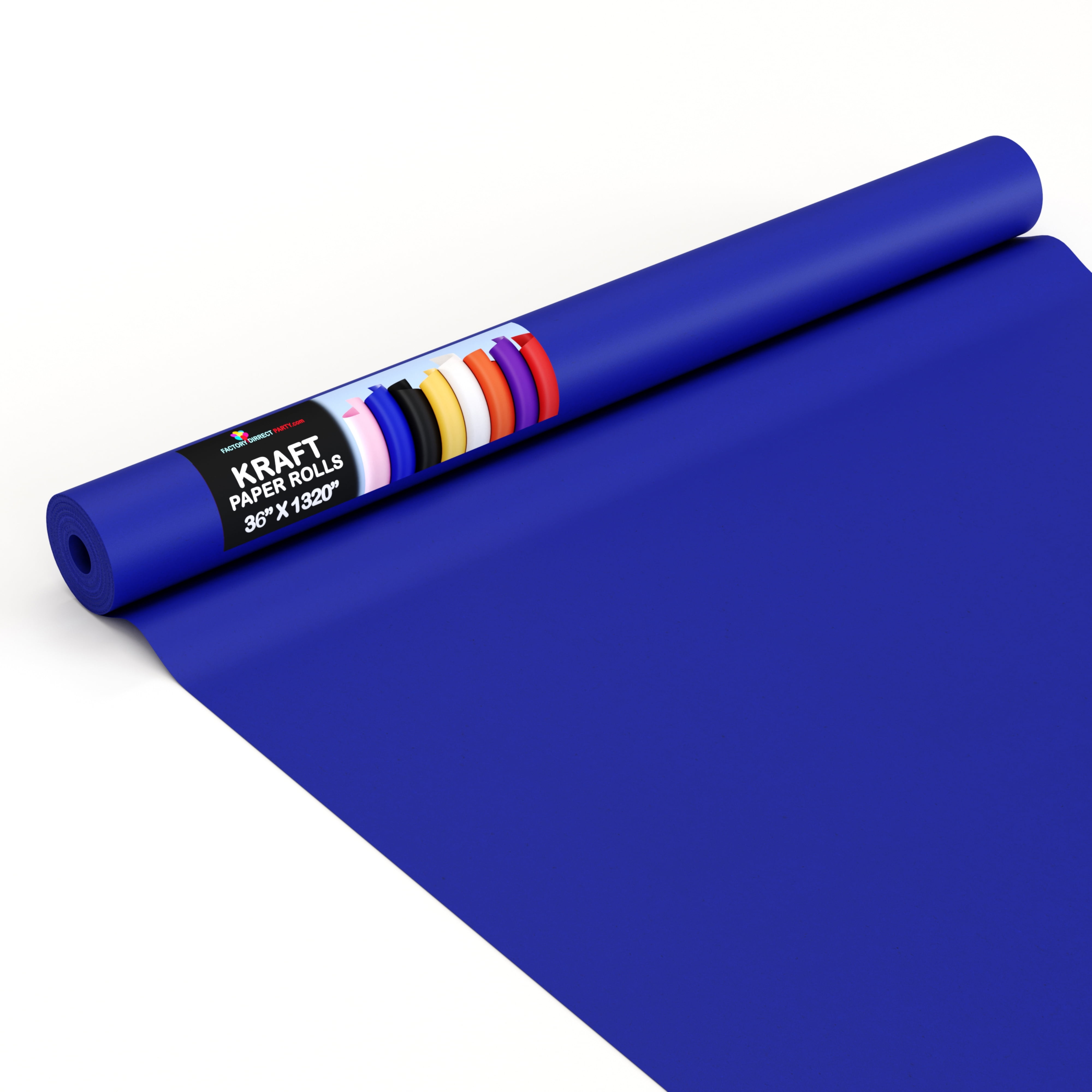 Crown Display Dark Blue Kraft Paper Roll 36" X 1320" (110' Ft) Colored ...