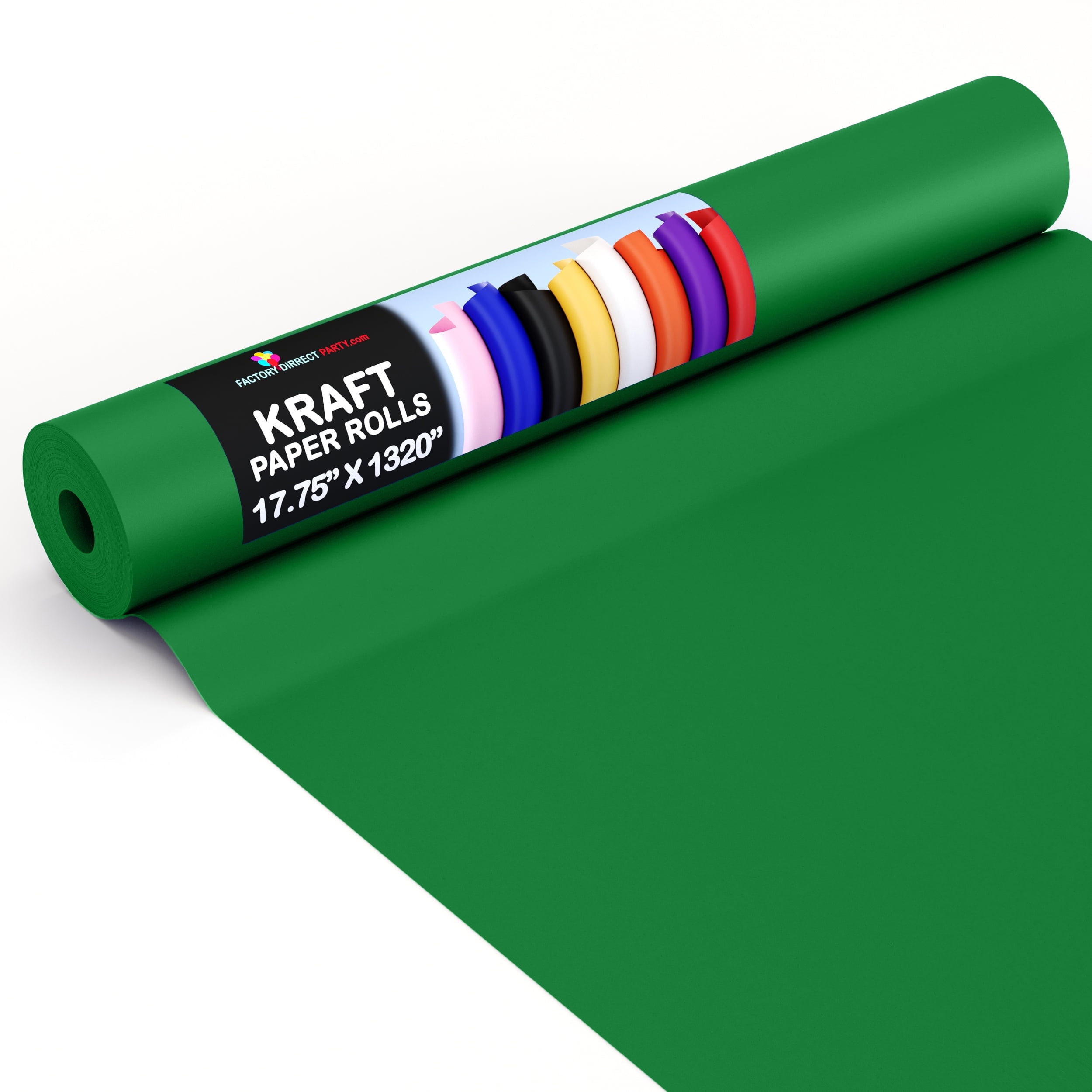 Crown Display Emerald Green Kraft Paper Roll, 17.75" x 1320" - Walmart.com