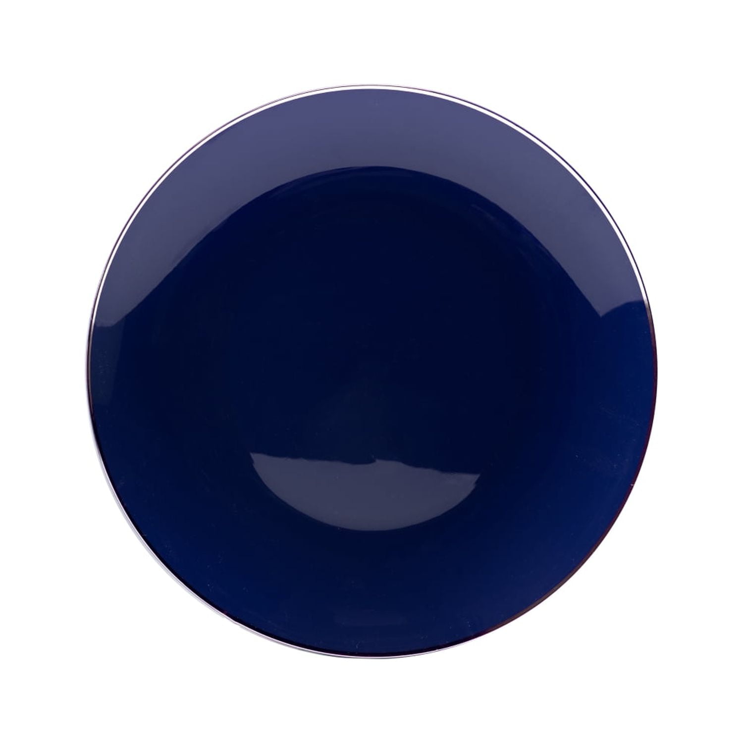 Crown Display Premium 8" 40 Ct. Classic Navy Design Disposable Plastic ...