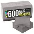 Crown Display Silver Disposable Paper Napkins, 600 Count - Walmart.com