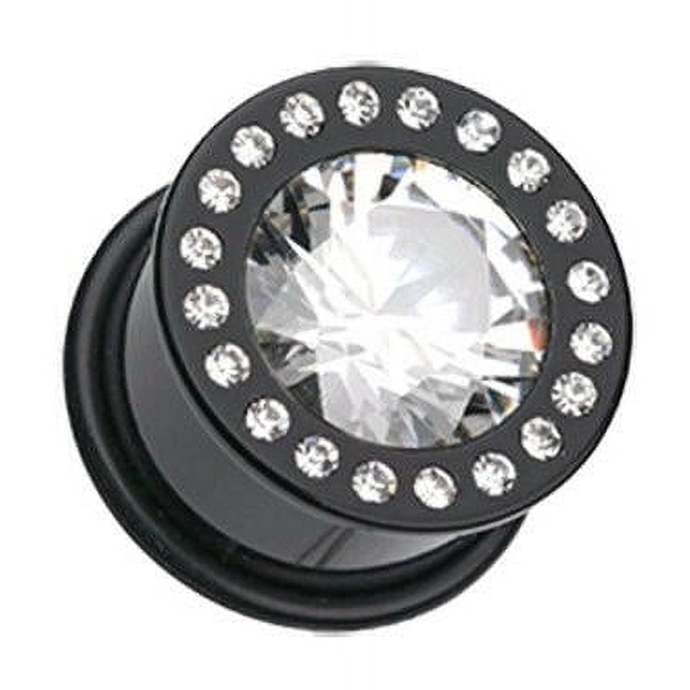 Crown Jewels Acrylic Single Flared Ear Gauge Plug Earrings - Walmart.com