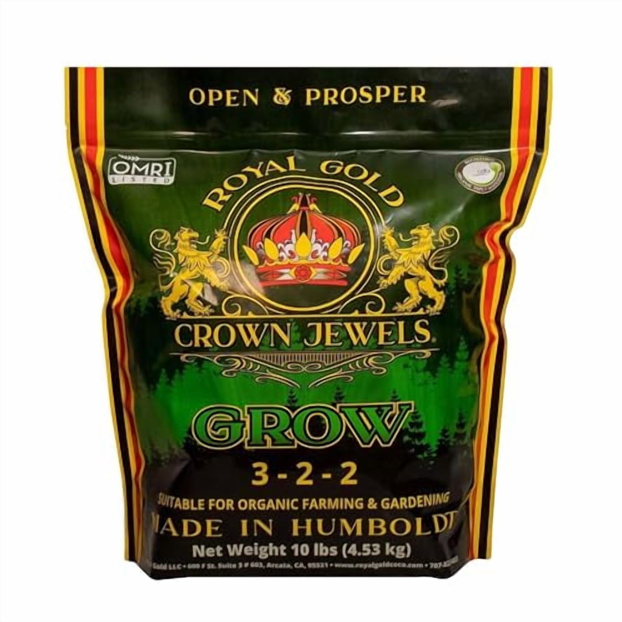 Crown Jewels Organic Grow 3-2-2 Dry Soluble Fertilizer, 10 lbs - Best ...
