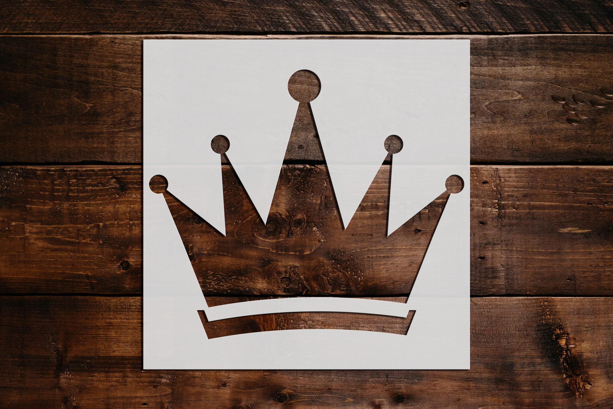 Crown King Queen Stencil - Art and Wall Stencil (16"x16") - Walmart.com