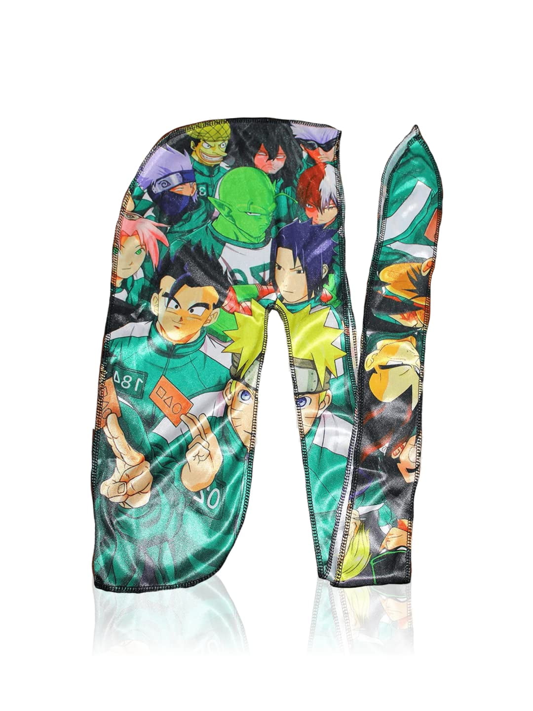 Crown Limited Supply Silky Pattern Anime Durag Waves with Long Tails ...