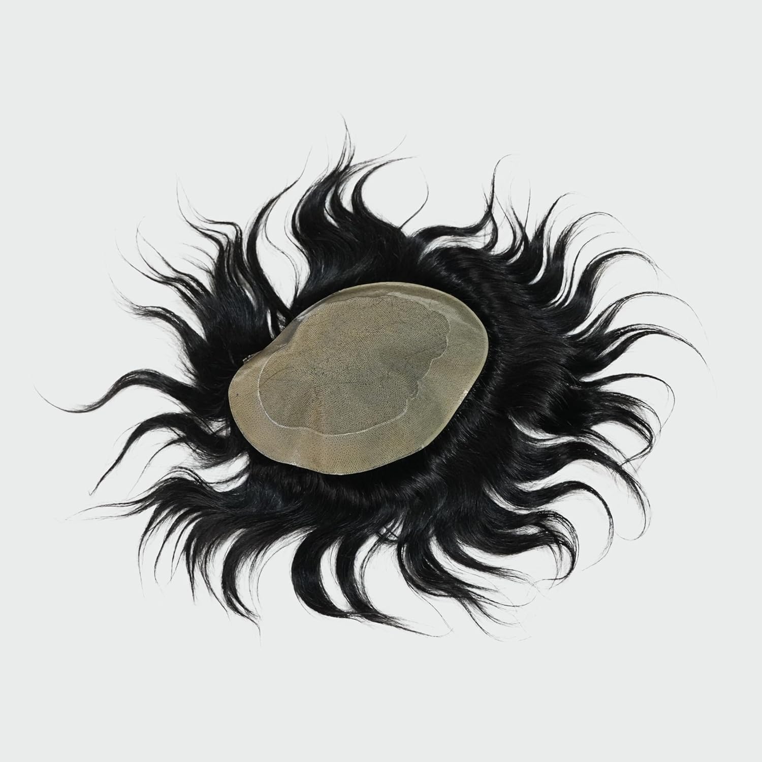 Crown Looks Silk Cotton Hair Patch for Men Natural Human Hair ...