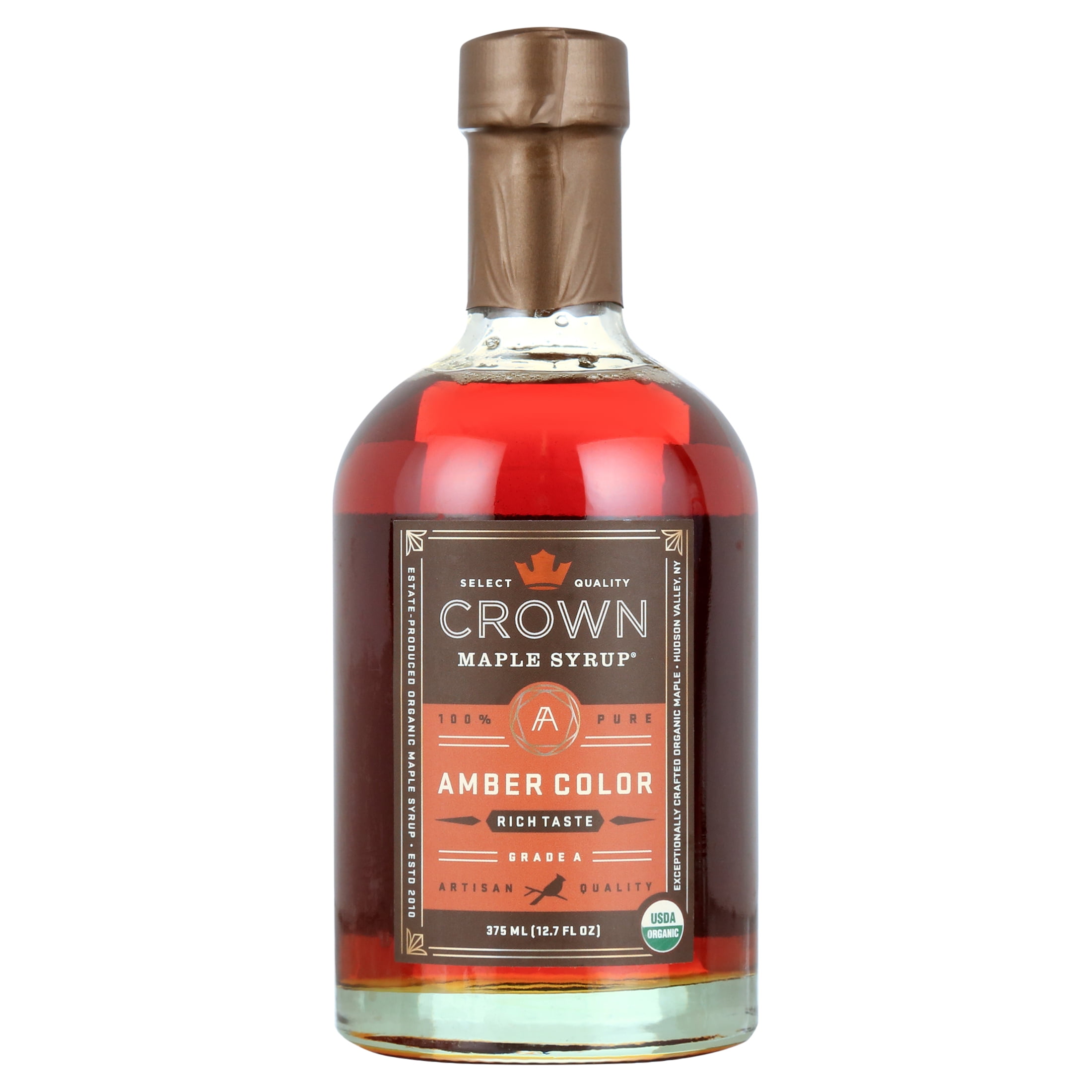 Crown Maple Organic Amber Color Rich Taste Maple Syrup 375ML 12.7 fl oz ...