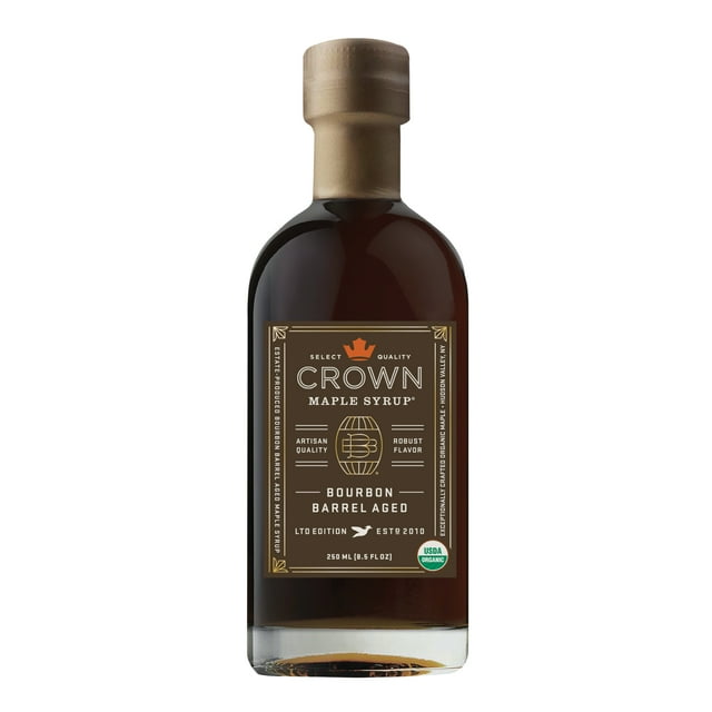 Crown Maple Bourbon Barrel Aged Organic Syrup, 8.5 Fl Oz - Walmart.com
