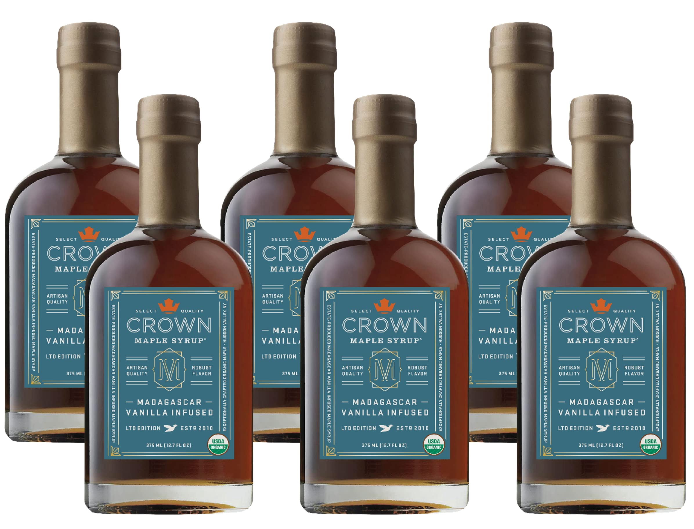 Crown Maple Madagascar Vanilla Infused Organic SMRMaple Syrup, 100% ...