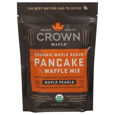 Crown Maple Mix Pancake Maple Sugar 16 oz (Pack of 6) - Walmart.com