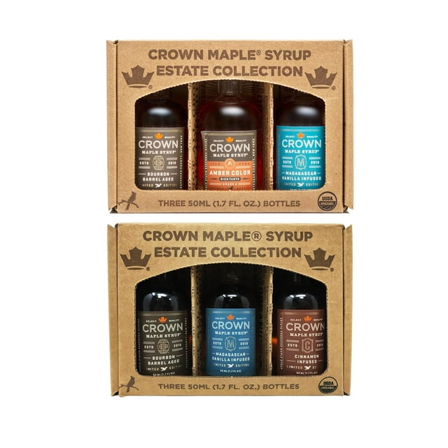 Crown Maple Syrup Sampler - Classic Trio Maple Syrup Collection And ...