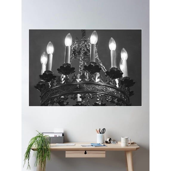 Crown Of Lights Poster Wall Art Modern Wall Decor For Living Room ...