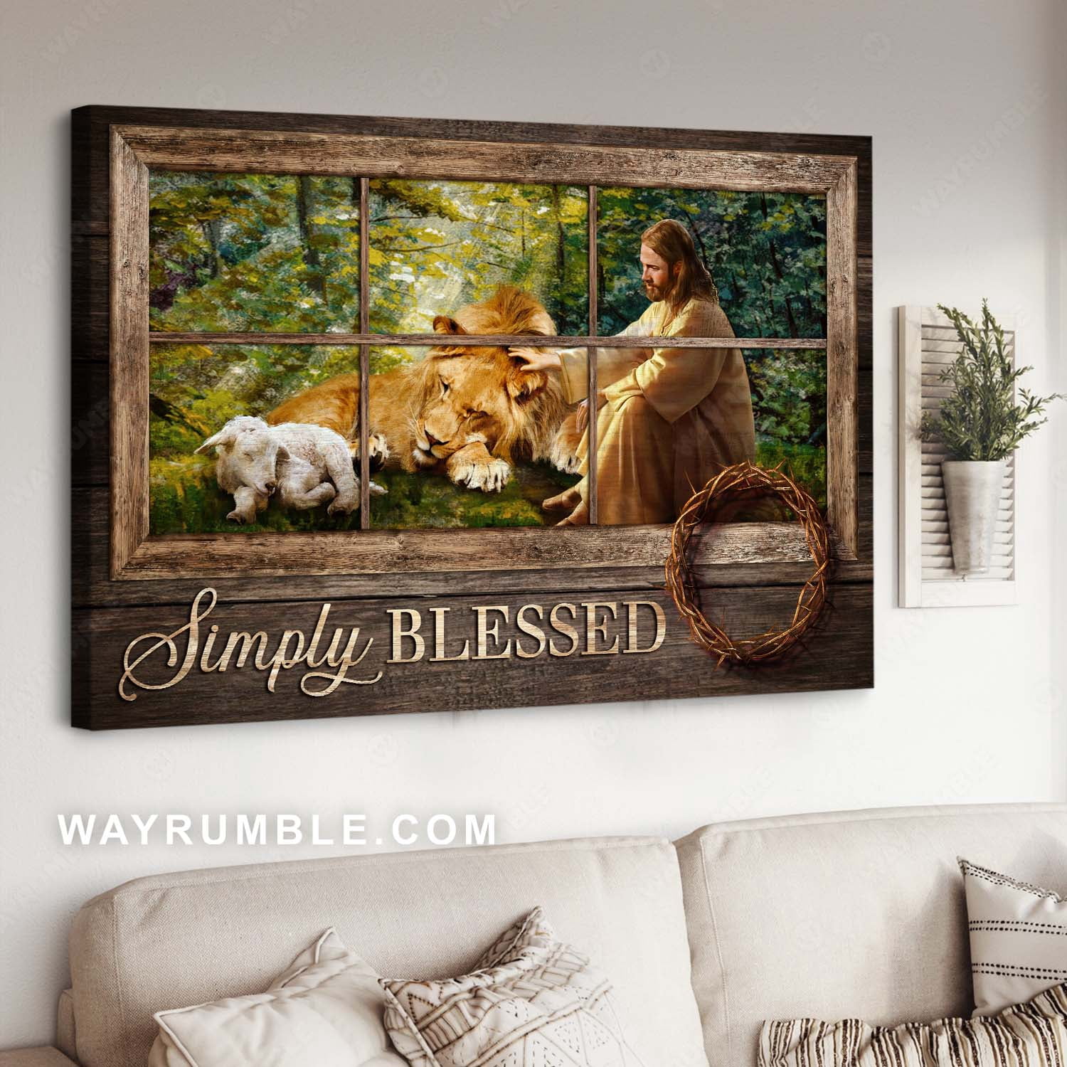 Crown Of Thorns Lion Of Judah Lamb Of God Simply Blessed - Jesus ...