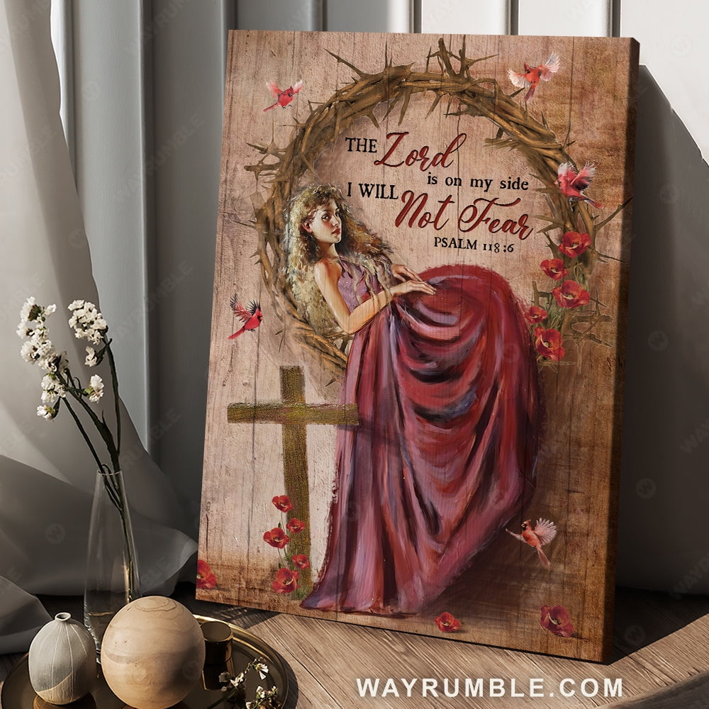 Crown Of Thorns, Red Cardinal, Poppy Flower, The Lord Is On My Side ...