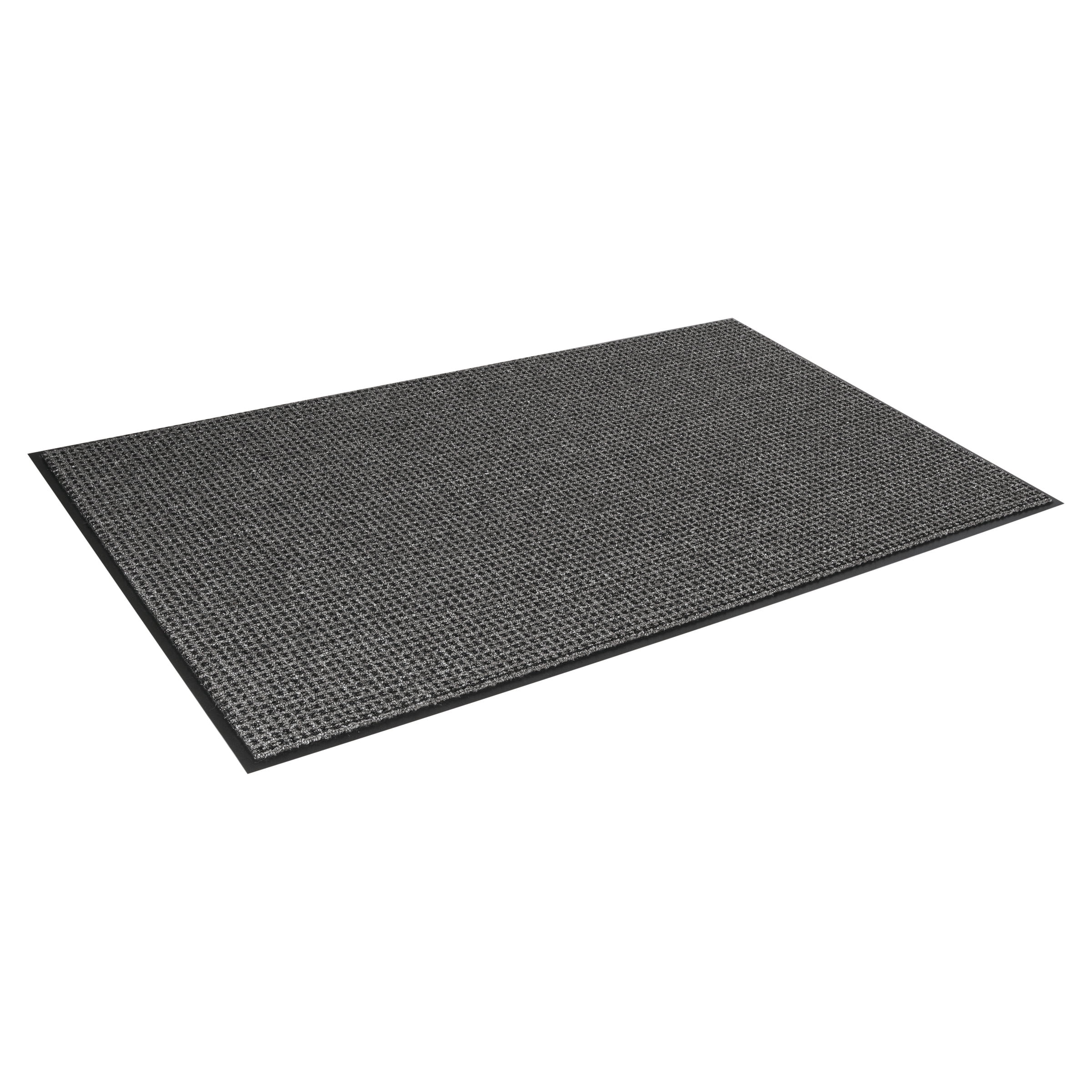 Crown Oxford Elite Wiper/Scraper Mat, 24 x 36, Black/Brown - Walmart.com