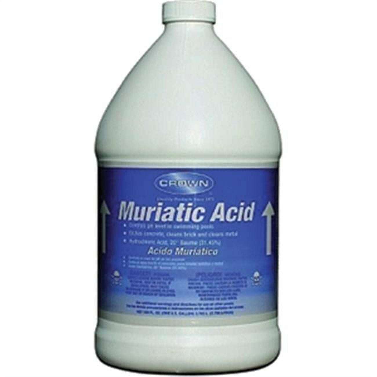 Crown Packaging MA.P.01 Muriatic Acid - 1 Gallon, Pack of 4 - Walmart.com