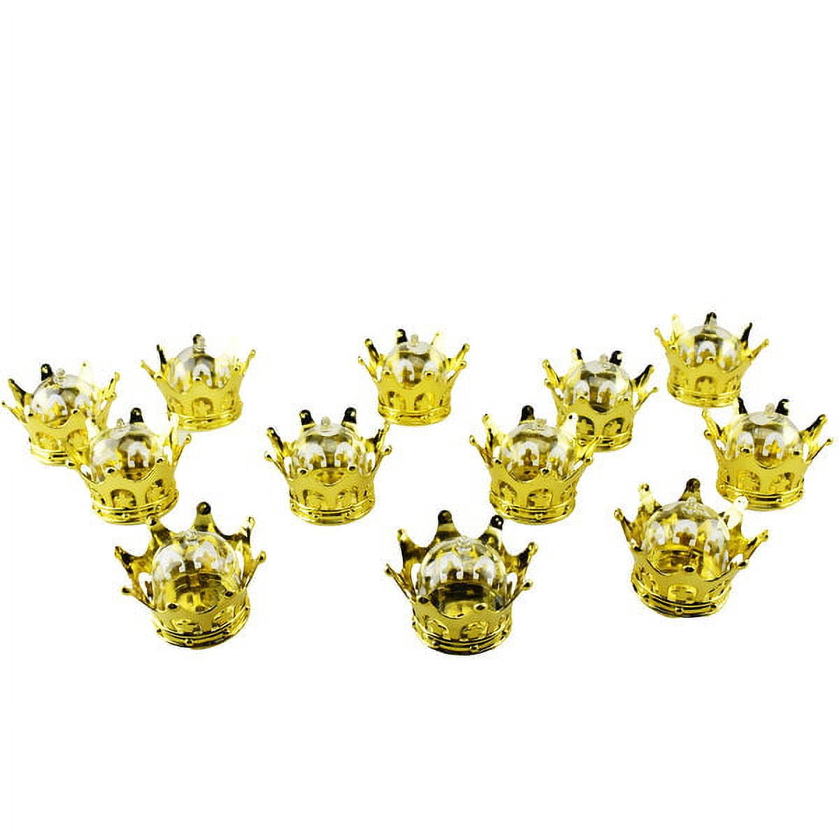 Crown Party Favor Container, 3-1/4-Inch x 2-1/2-Inch, 12-Count - Gold ...