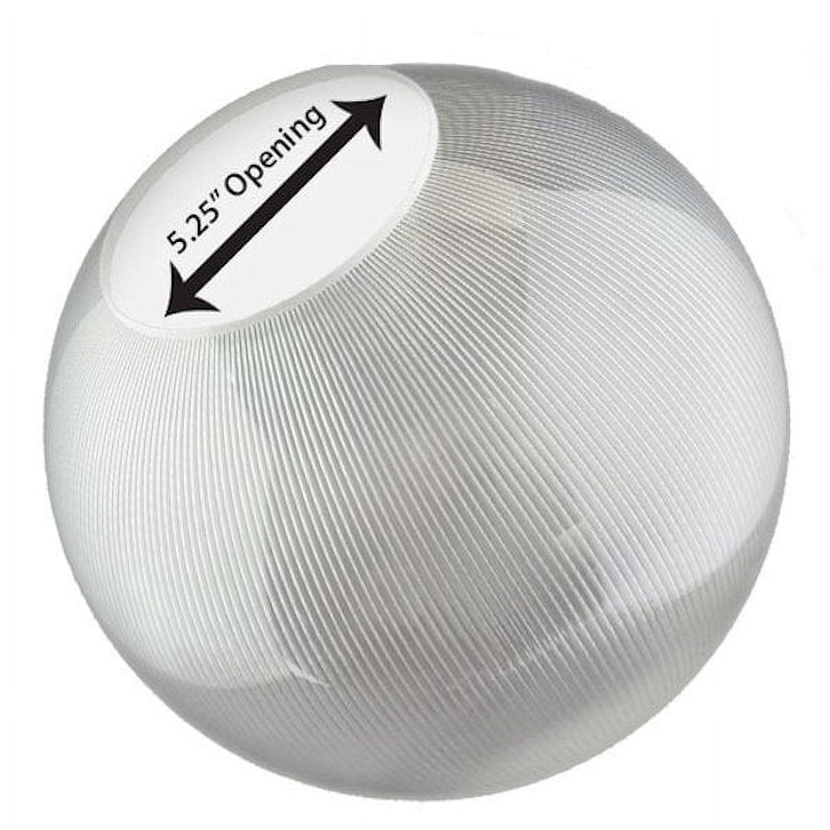 Crown Plastics C21012CL5N 12 in. Lipped Ribbed Acrylic Cylinder Shade ...