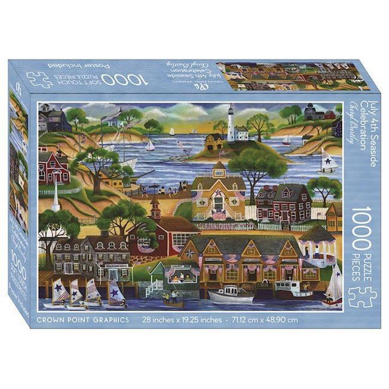 Crown Point Graphics July 4th Seaside Celebration with Poster Jigsaw ...