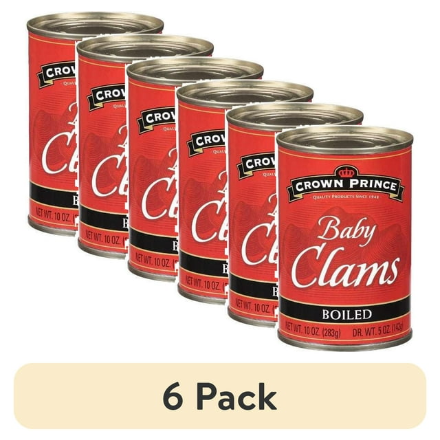 (6 pack) Crown Prince Boiled Baby Clams, 10 oz - Walmart.com