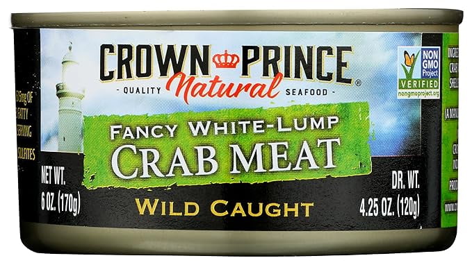 Crown Prince, Fancy White Lump Crab Meat, 6 oz - Walmart.com