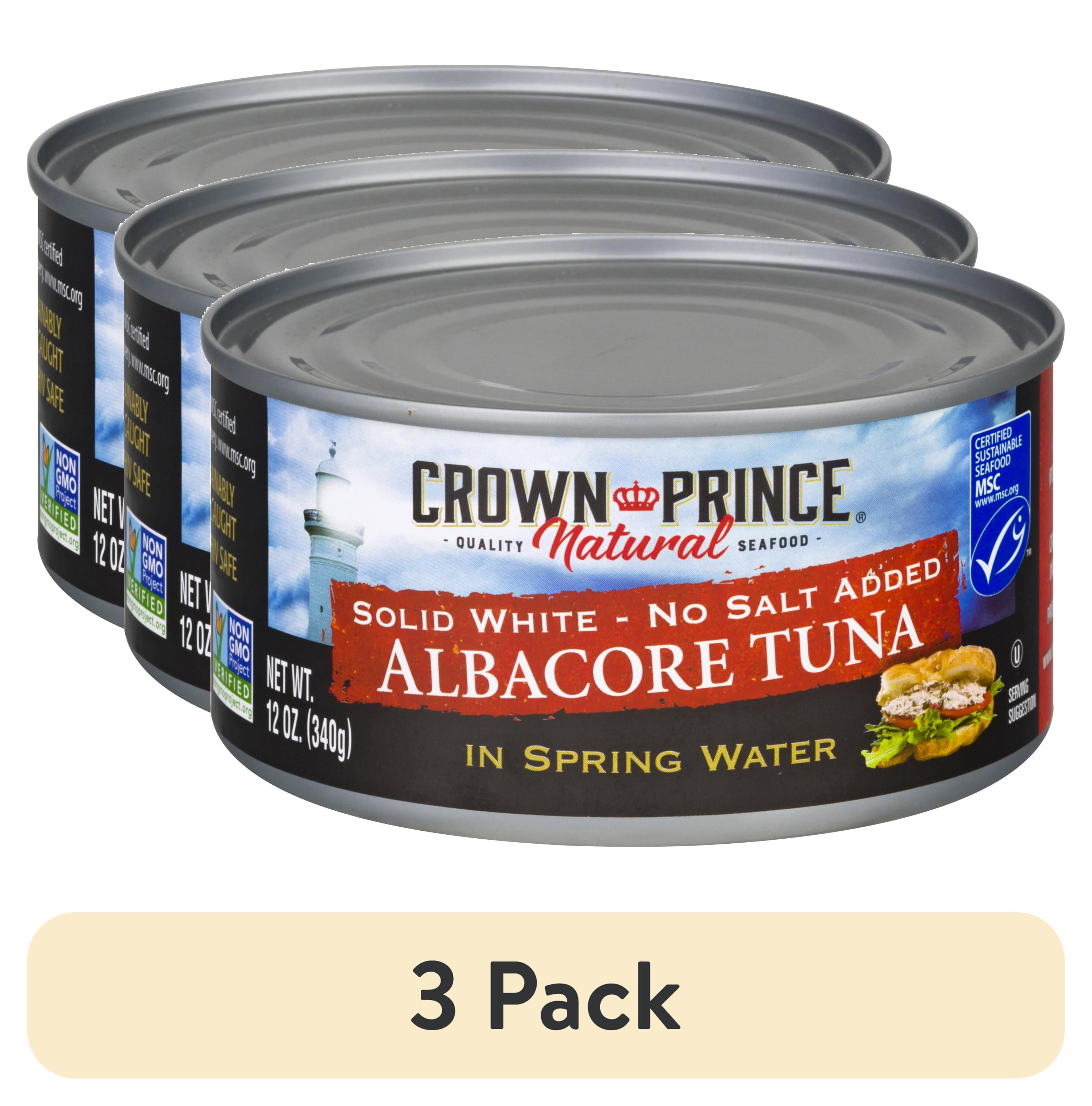 (3 pack) Crown Prince Natural Solid White Albacore Tuna in Spring Water ...