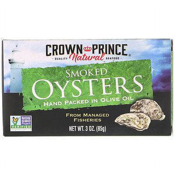 Crown Prince Natural Smoked Oysters, Sustainably Raised, Non-GMO ...