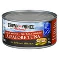 Crown Prince Natural Solid White Albacore Tuna in Spring Water, No Salt ...