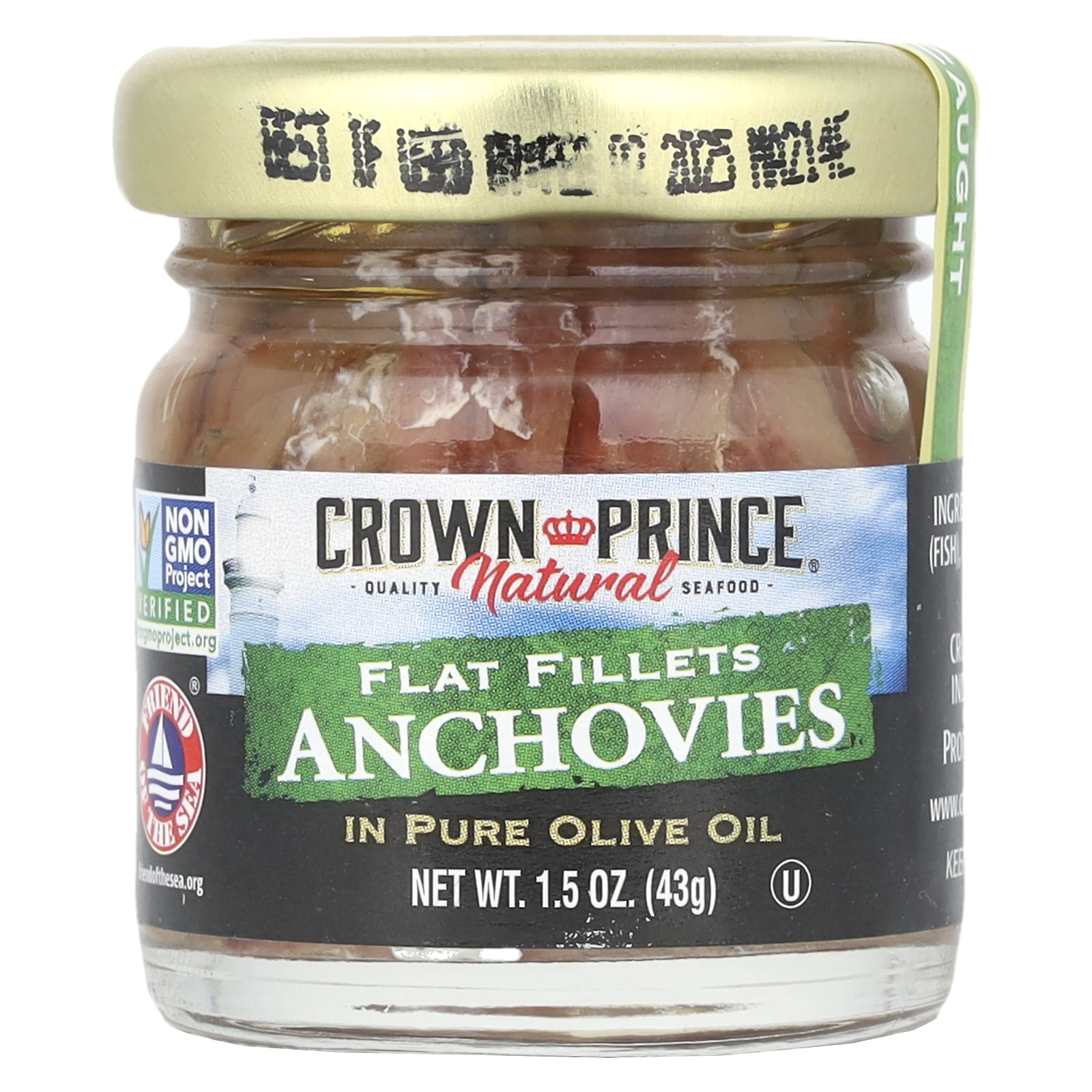 Crown Prince Seafood: Wild Caught Anchovy Fish Flat Fillets in Pure ...