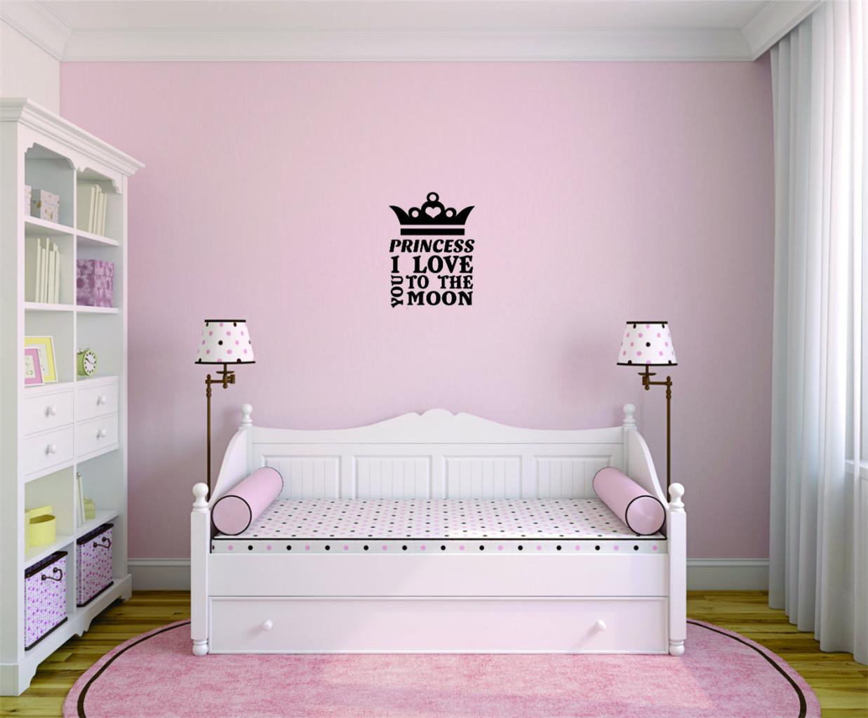 Crown Princess I Love You To The Moon Moon Glitter In The Veins Girls ...