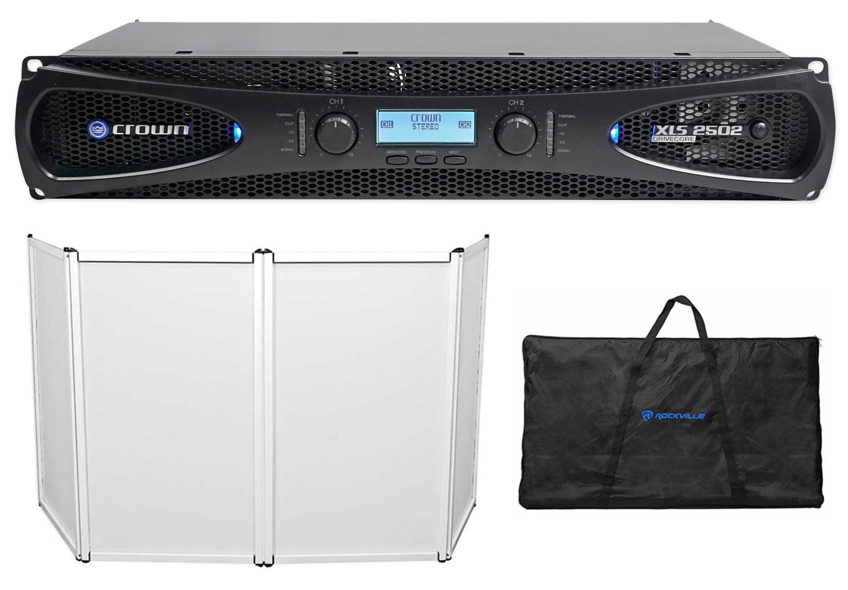 Crown Pro XLS2502 XLS 2502 2400 Watt DJ/PA Power Amplifier Amp w/ DSP ...