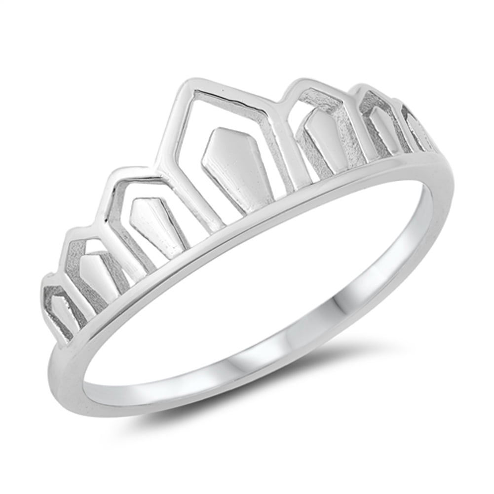 Crown Queen Princess Toe Ring .925 Sterling Silver Band Jewelry Female ...