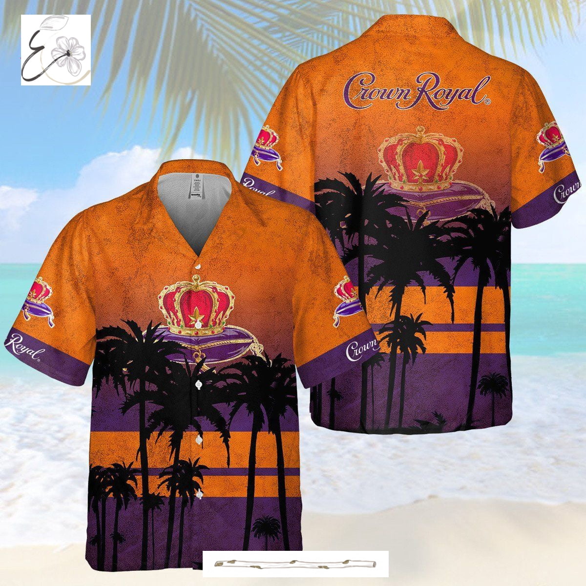 Crown Royal All Over Print 3D Hawaiian Shirt - Walmart.com
