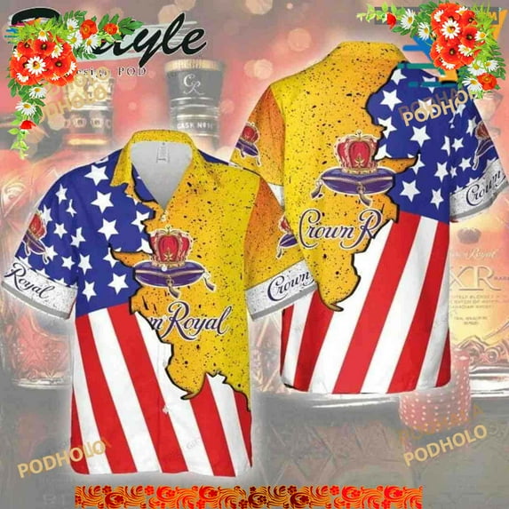 Crown Royal Beer Hawaiian Shirt - Walmart.com