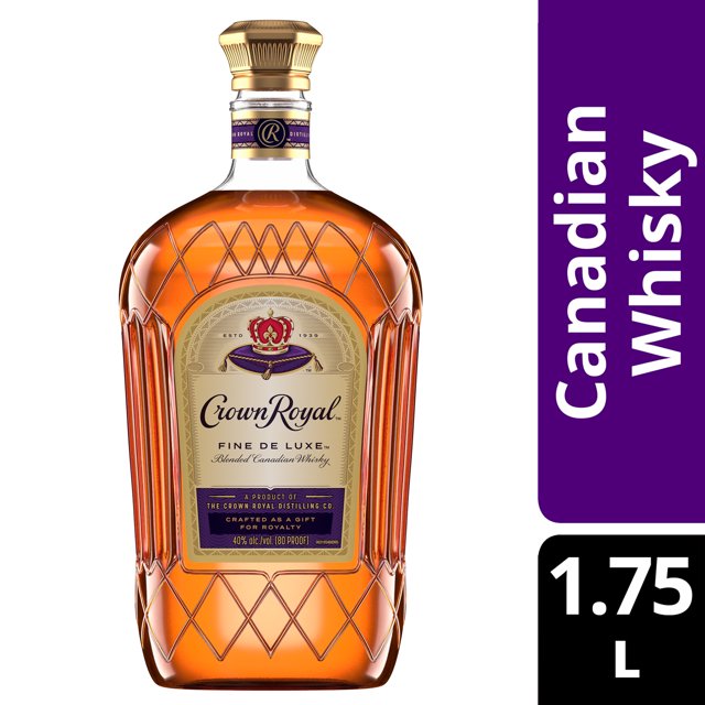 Crown Royal Fine De Luxe Blended Canadian Whisky, 1.75 L, 40% ABV ...