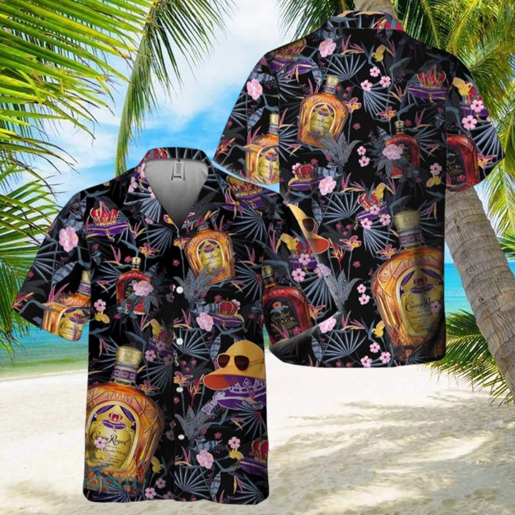 Crown Royal Floral Summer Hawaiian Shirt - Walmart.com
