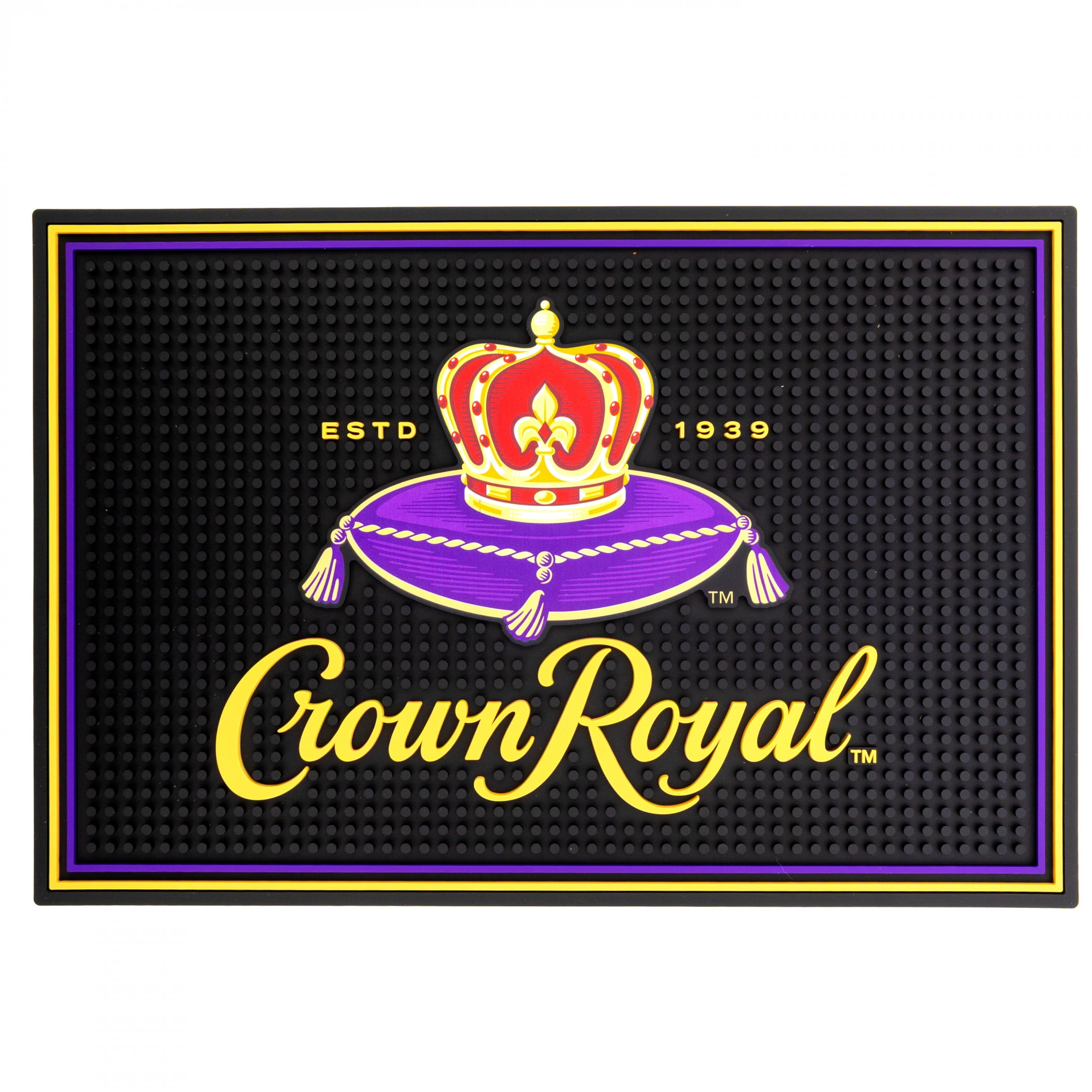 Crown Royal Logo 18 x 12 Rubber Bar Mat - Walmart.com