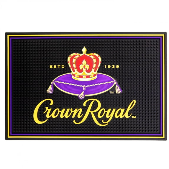 Crown Royal Logo 18 x 12 Rubber Bar Mat - Walmart.com
